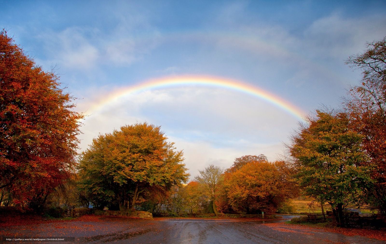 Rainbow Over Autumn Wallpapers - Wallpaper Cave