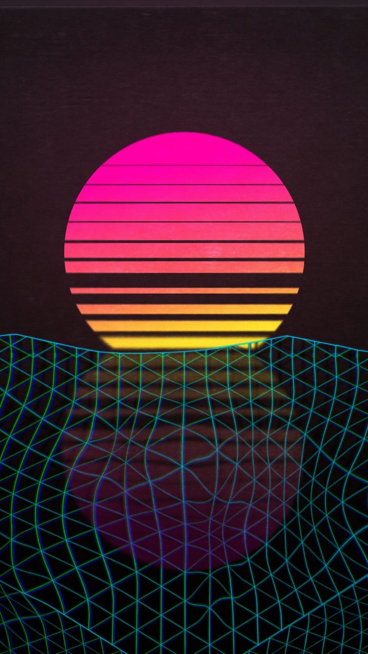Retro Sun 80s Wallpapers - Wallpaper Cave