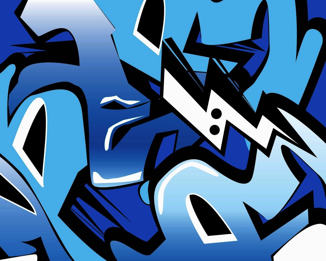 Blue Graffiti Wallpapers - Wallpaper Cave
