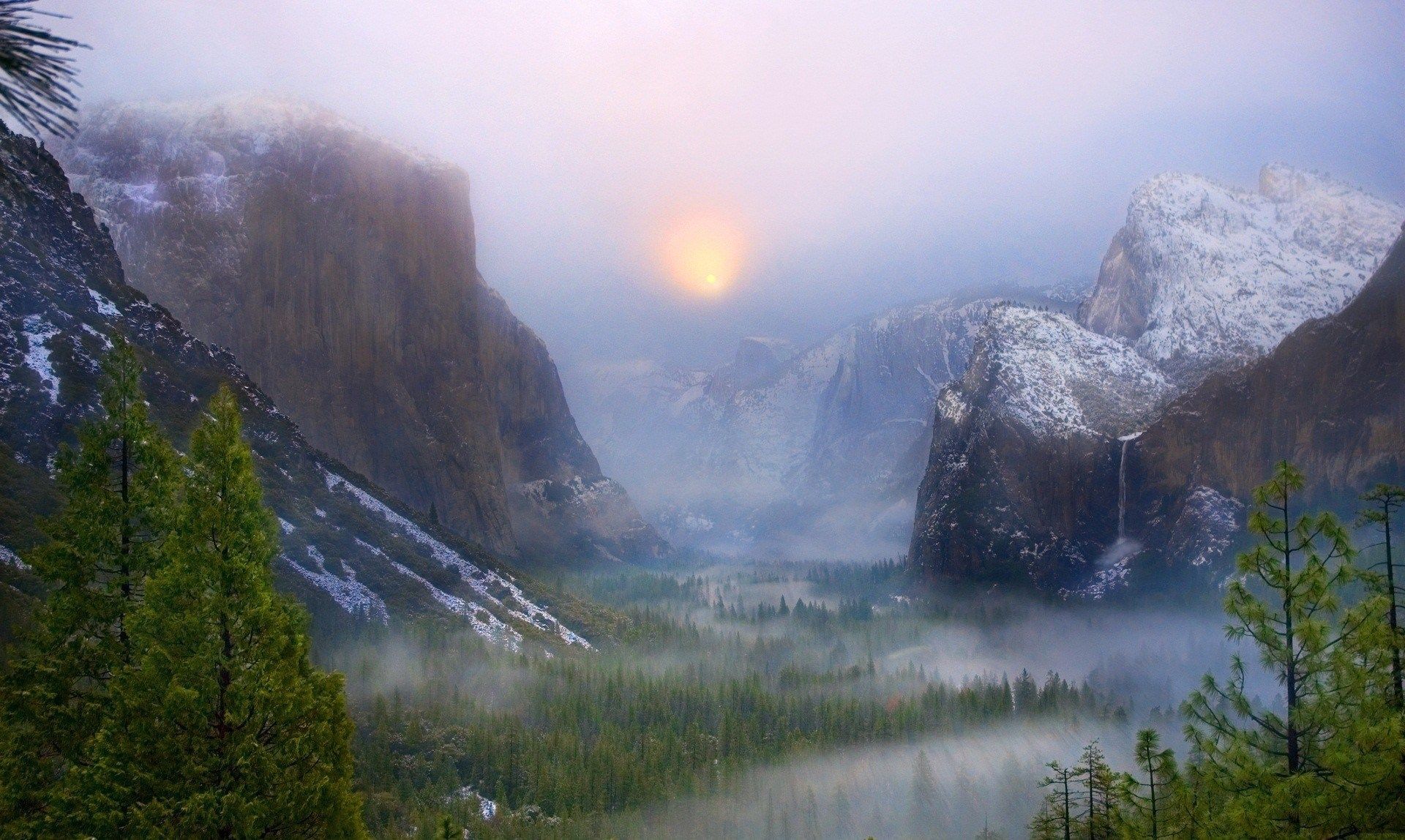 Yosemite Valley Morning Fog Wallpapers - Wallpaper Cave