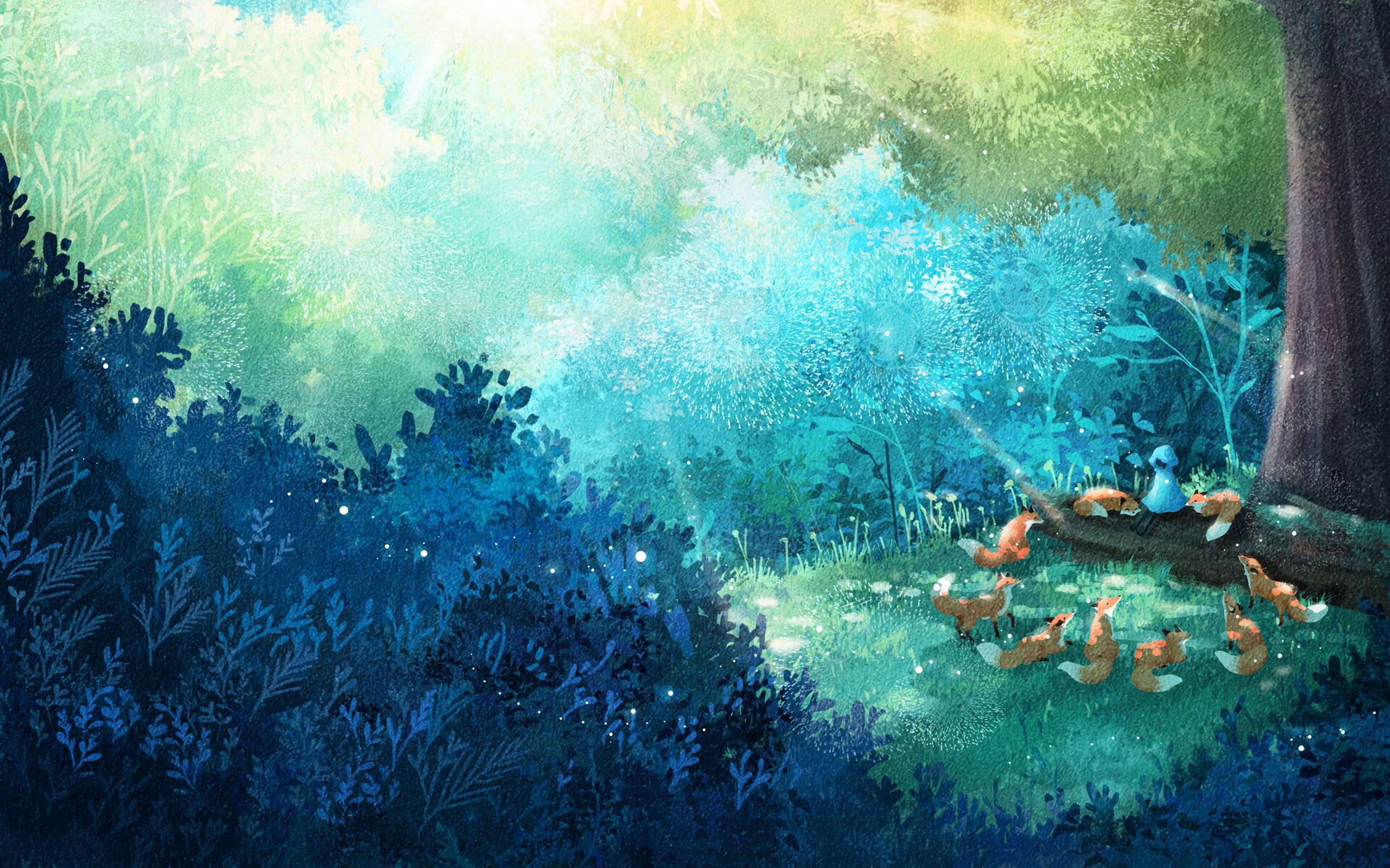 Forest Paint Desktop Wallpapers - Wallpaper Cave