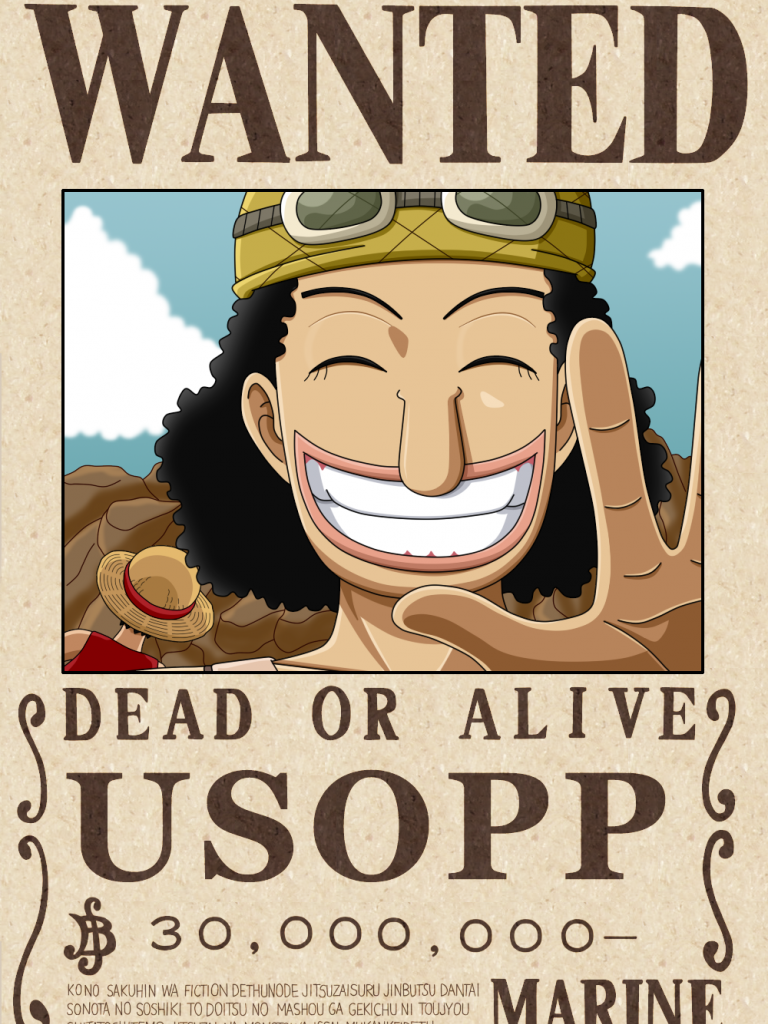 One Piece Wanted Poster Font Download Pooloco