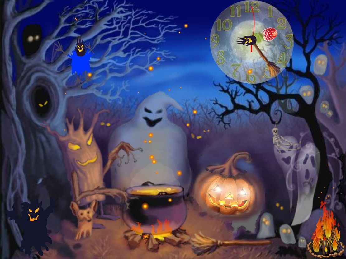 Halloween Cartoon Desktop Wallpapers - Wallpaper Cave