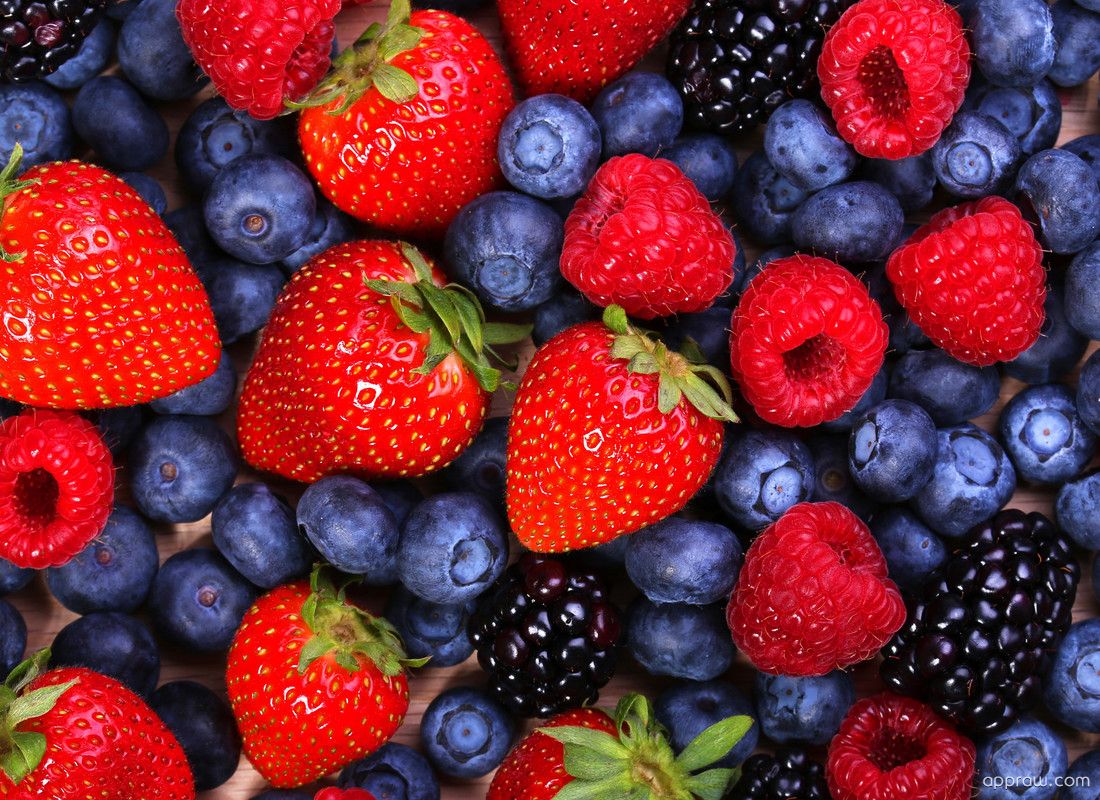 Blueberries And Strawberries Wallpapers - Wallpaper Cave