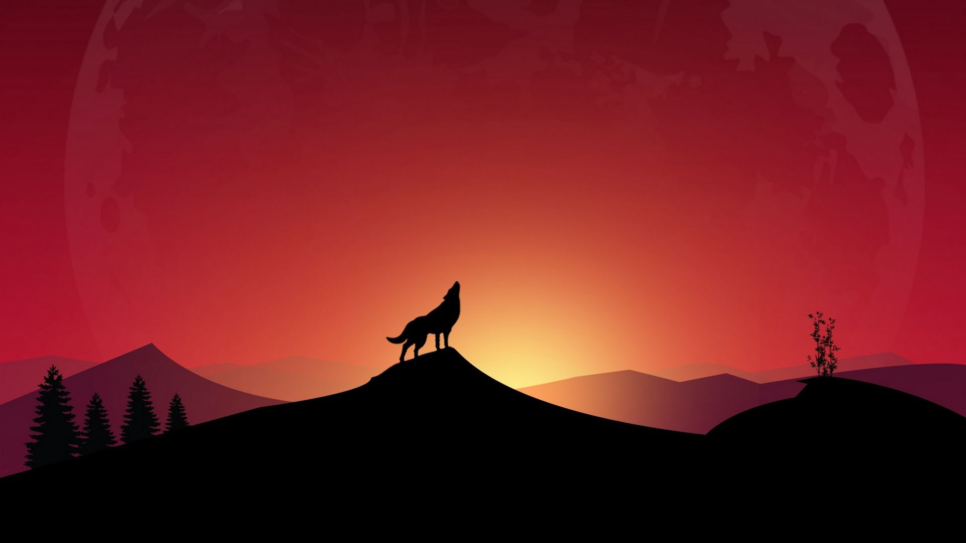 Sunset Wolves Wallpapers - Wallpaper Cave
