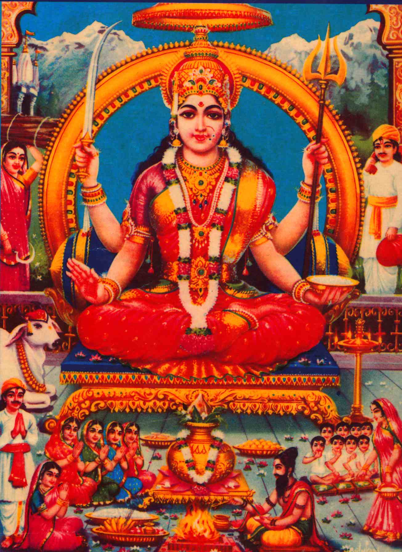 Santoshi Mata Wallpapers - Wallpaper Cave