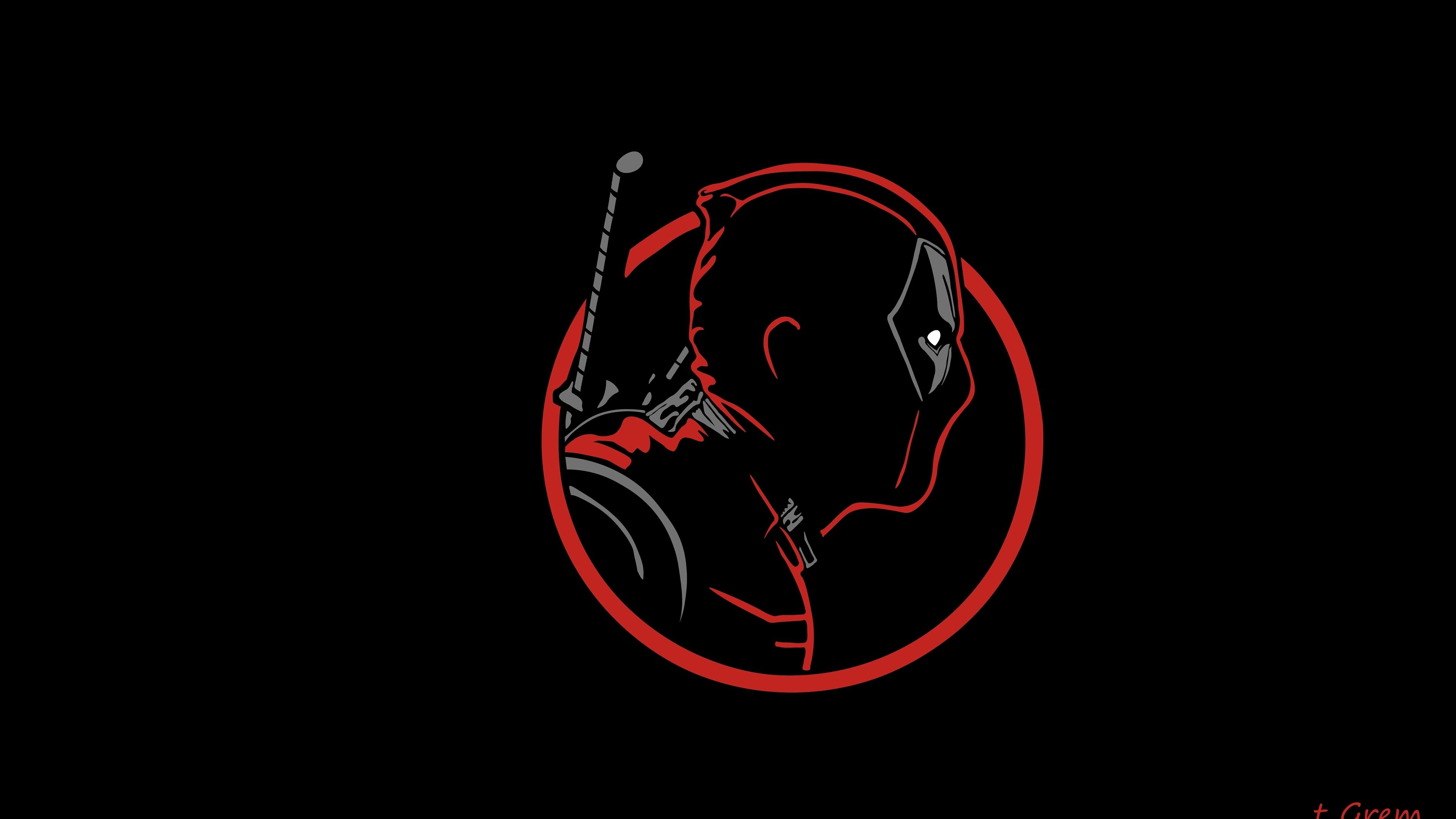 Minimalist Deadpool 4k Desktop Wallpapers - Wallpaper Cave