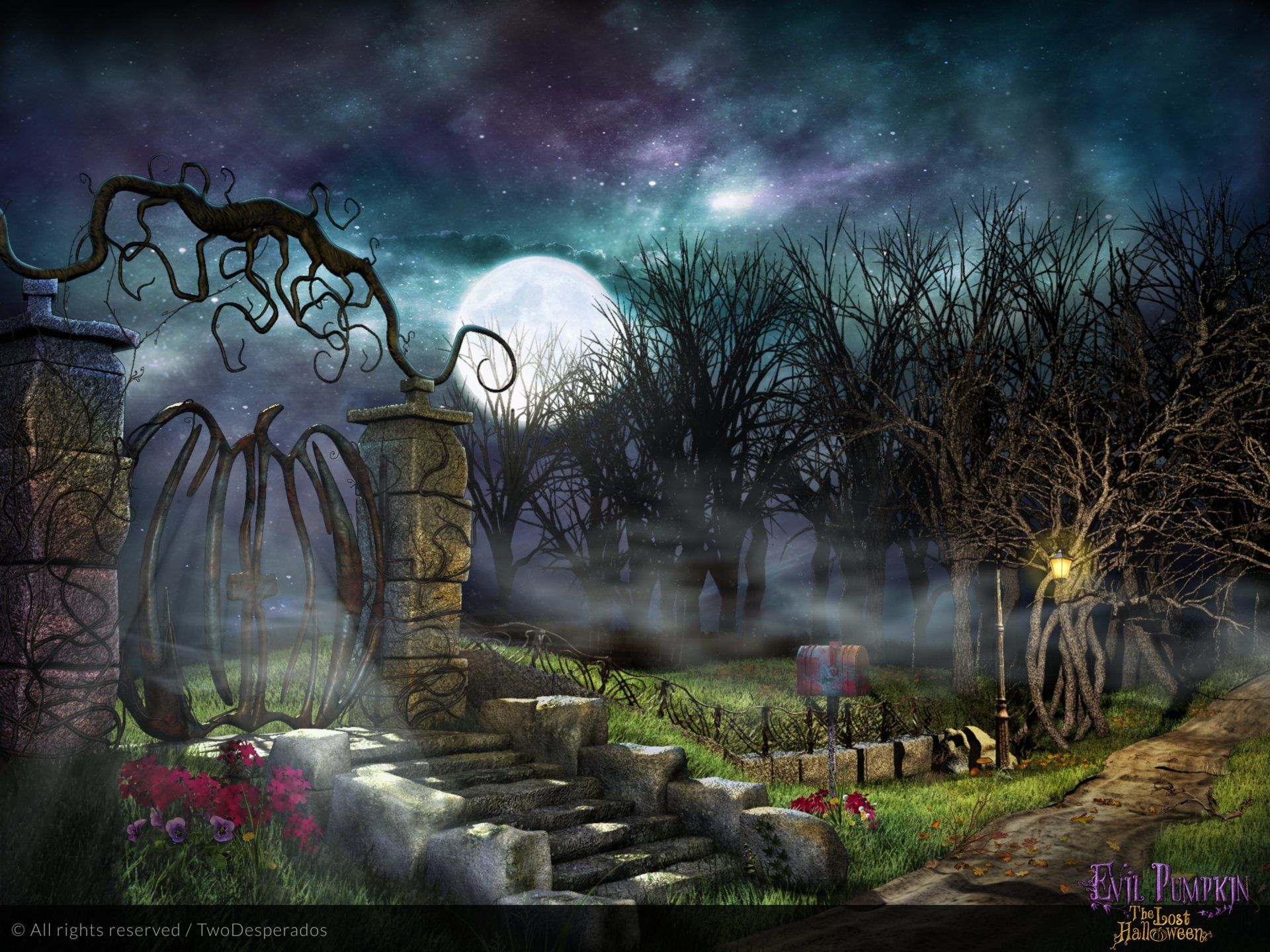 Halloween Pumpkin Gate Wallpapers - Wallpaper Cave