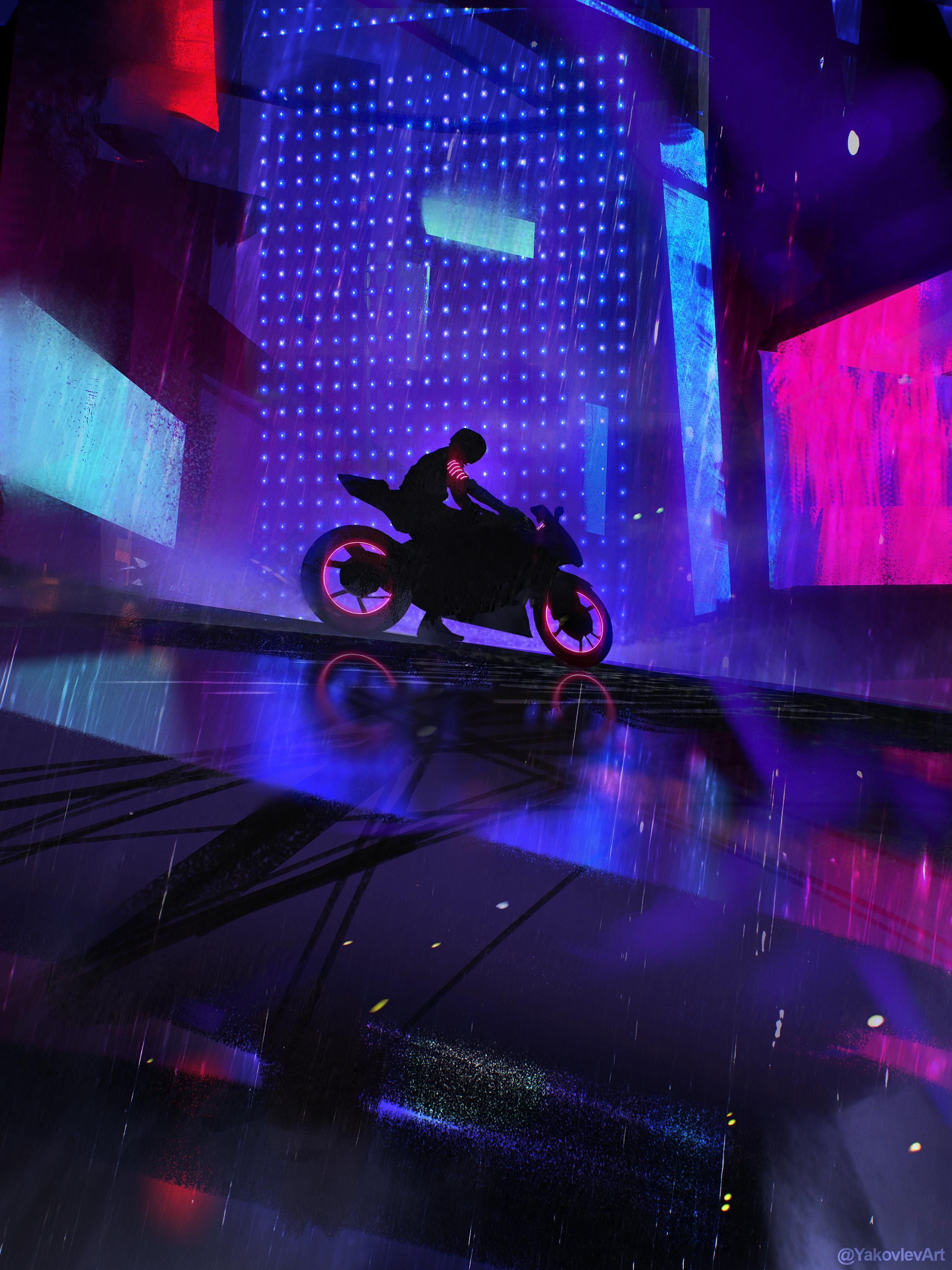 Neon Biker Wallpapers - Wallpaper Cave