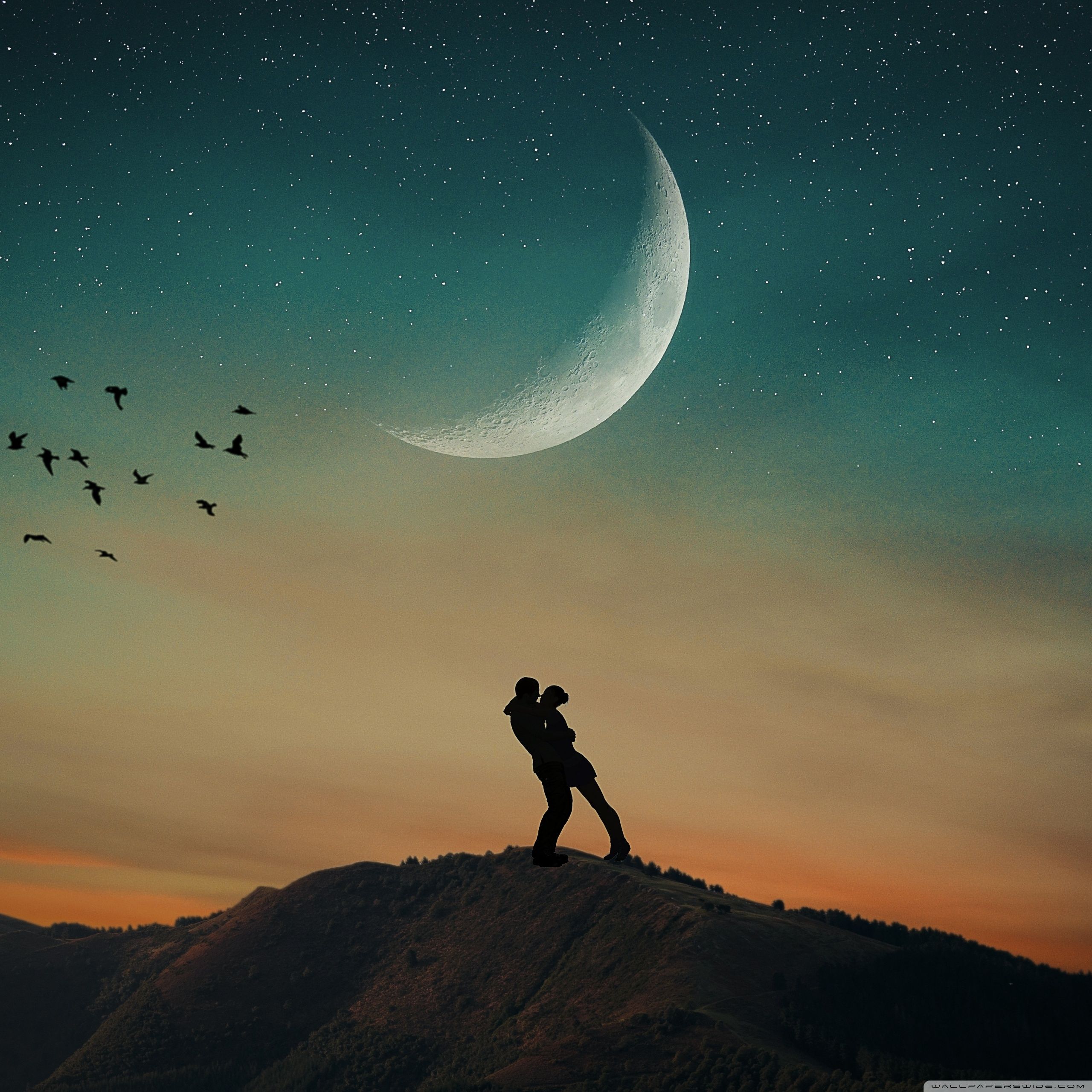 Moon Love Wallpapers - Wallpaper Cave