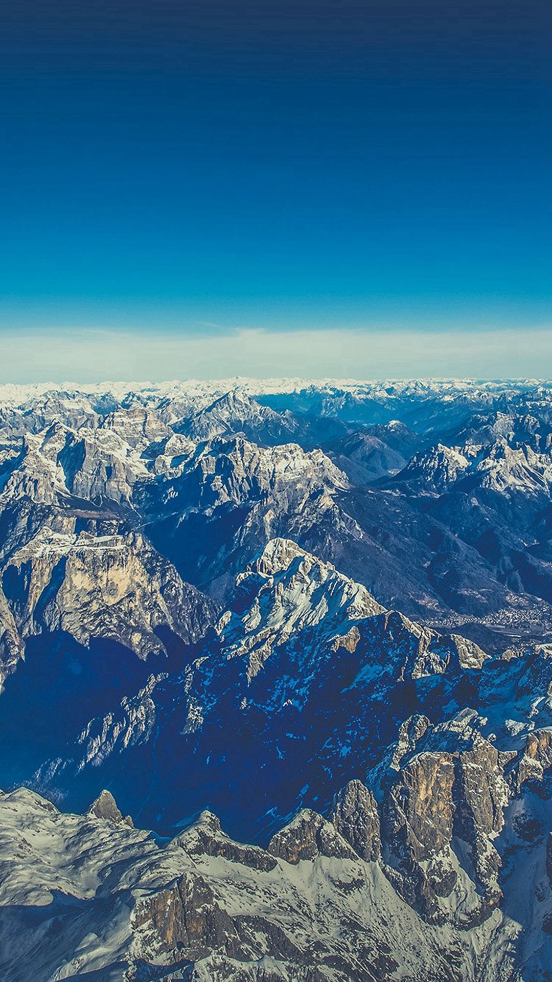 Phone Mountain Simple Blue Wallpapers - Wallpaper Cave