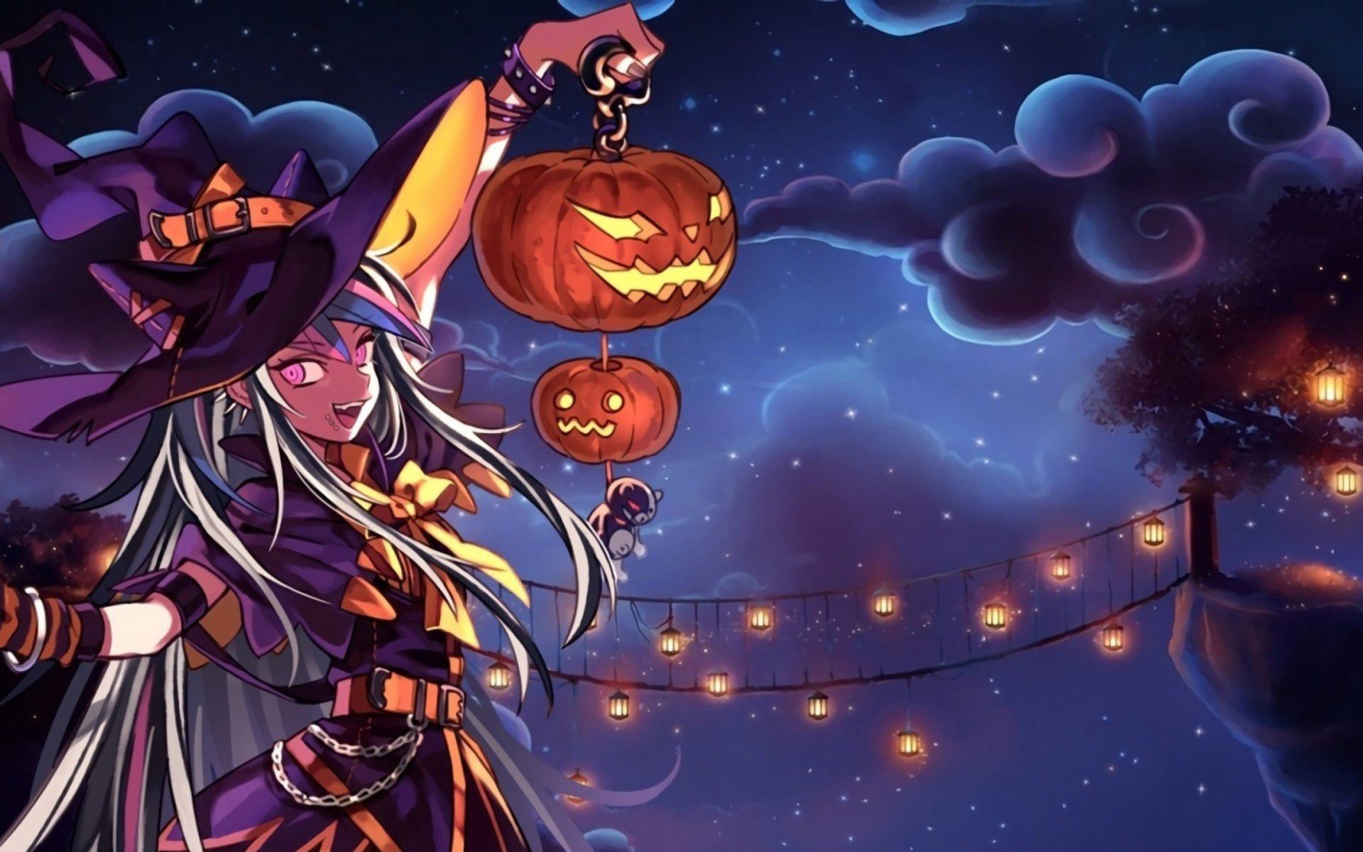 Halloween Festival Anime Wallpapers Wallpaper Cave