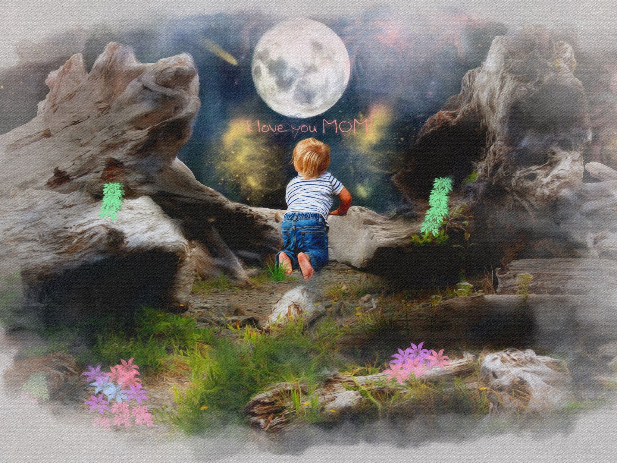 Moon And Boy Wallpapers - Wallpaper Cave