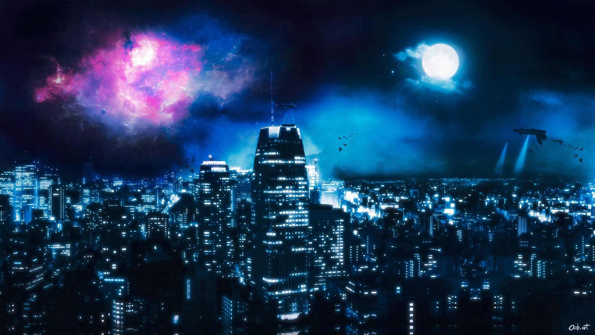 Night Skyline Wallpapers - Wallpaper Cave