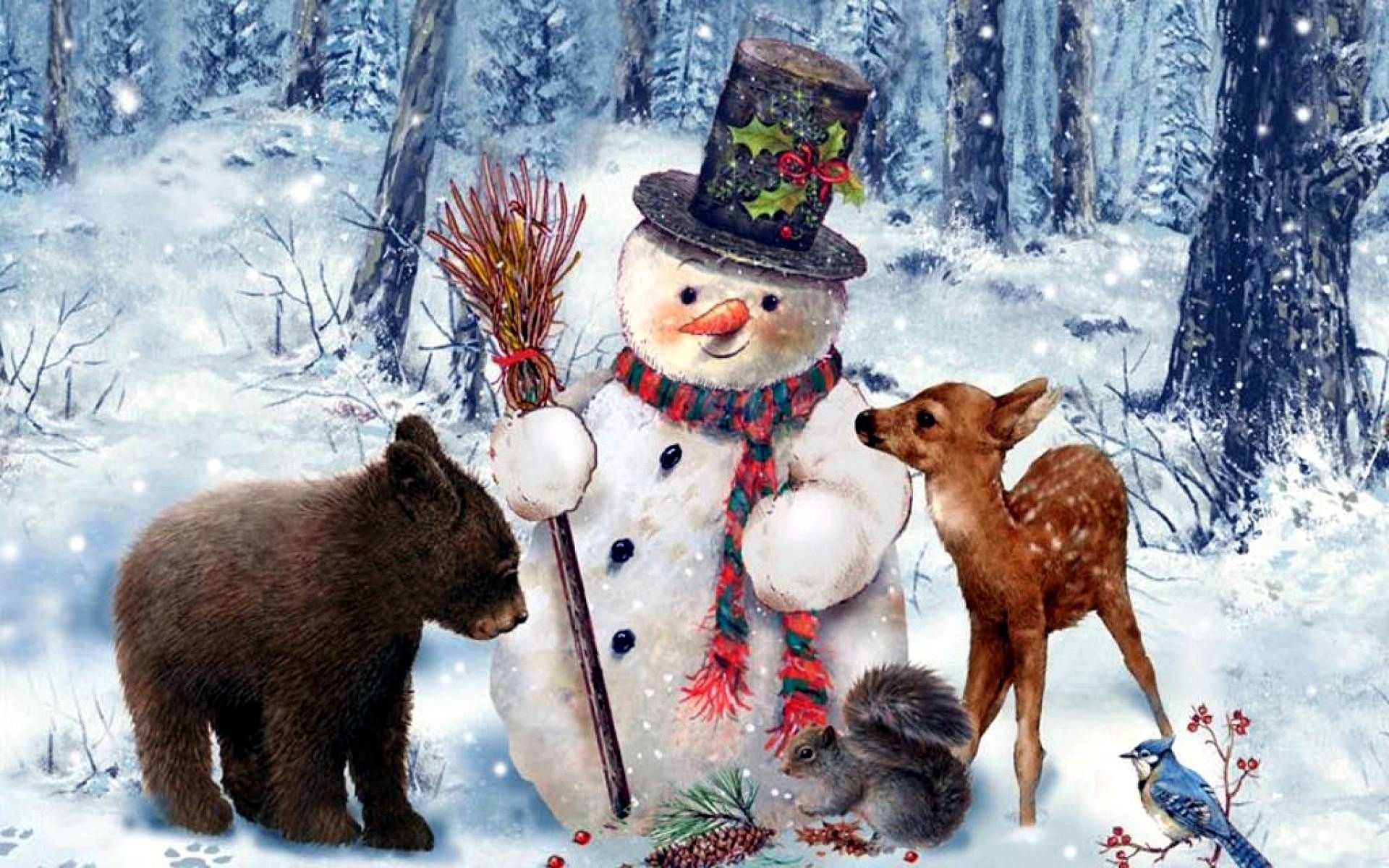 Cute Winter Pet Wallpapers - Wallpaper Cave