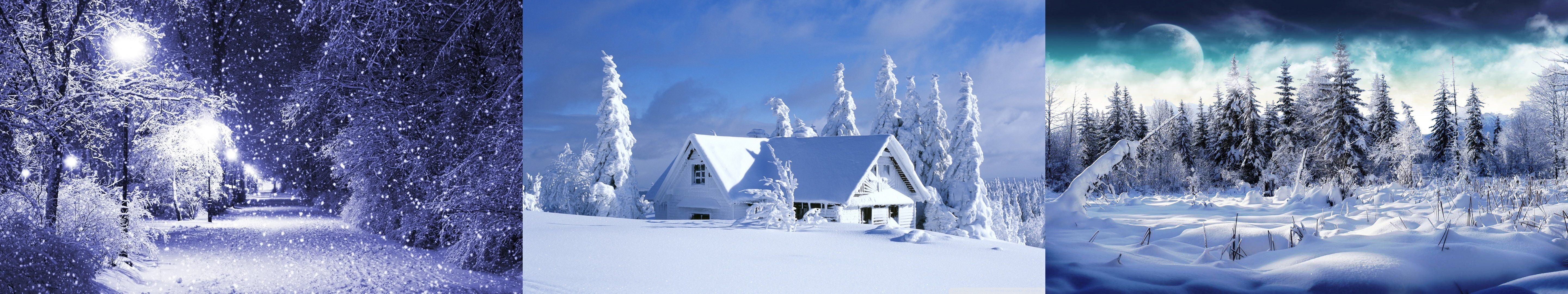 Triple Winter Wallpapers - Wallpaper Cave