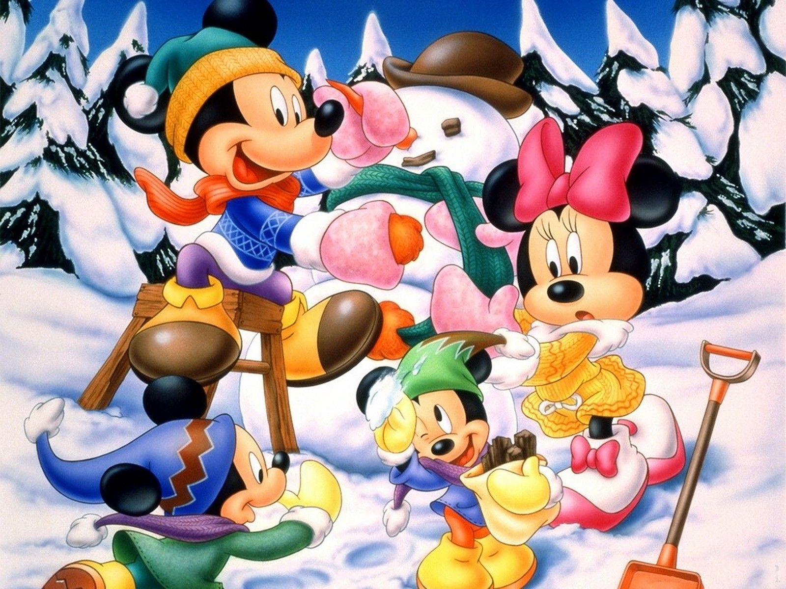 Mickey Mouse Winter Wallpapers - Wallpaper Cave