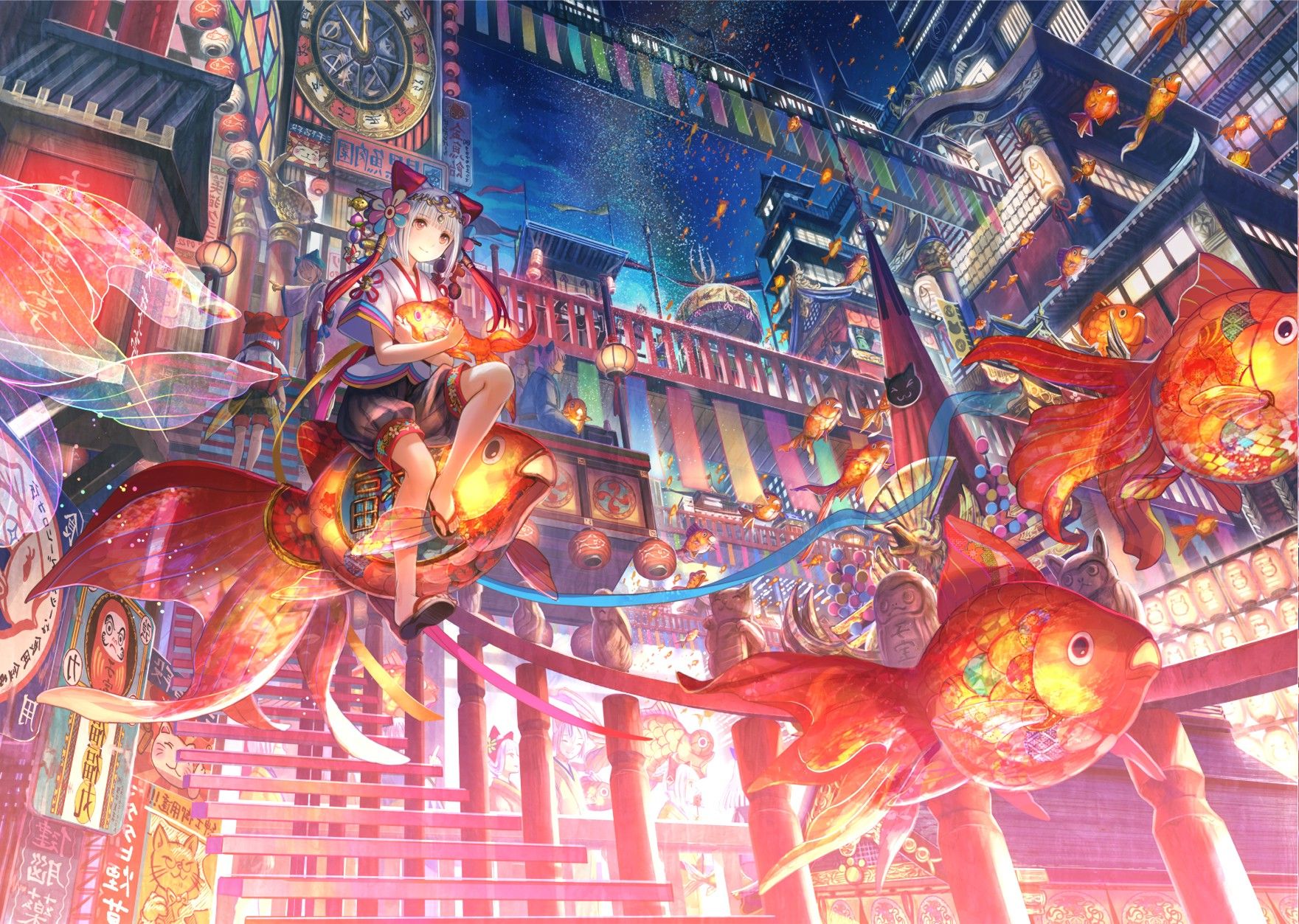 Fish Anime Girl Wallpapers - Wallpaper Cave