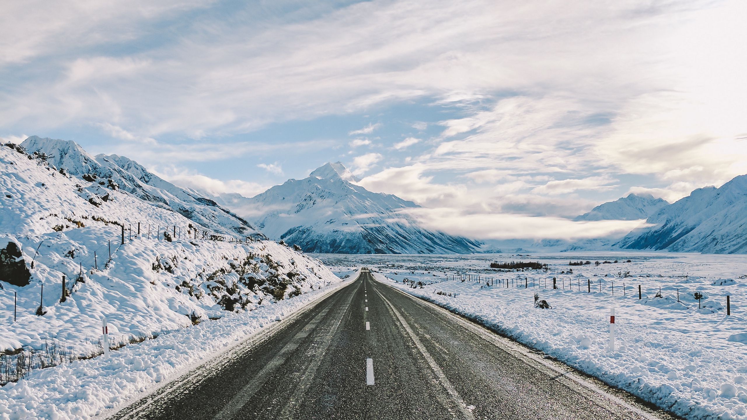 Road Winter Wallpapers - Wallpaper Cave