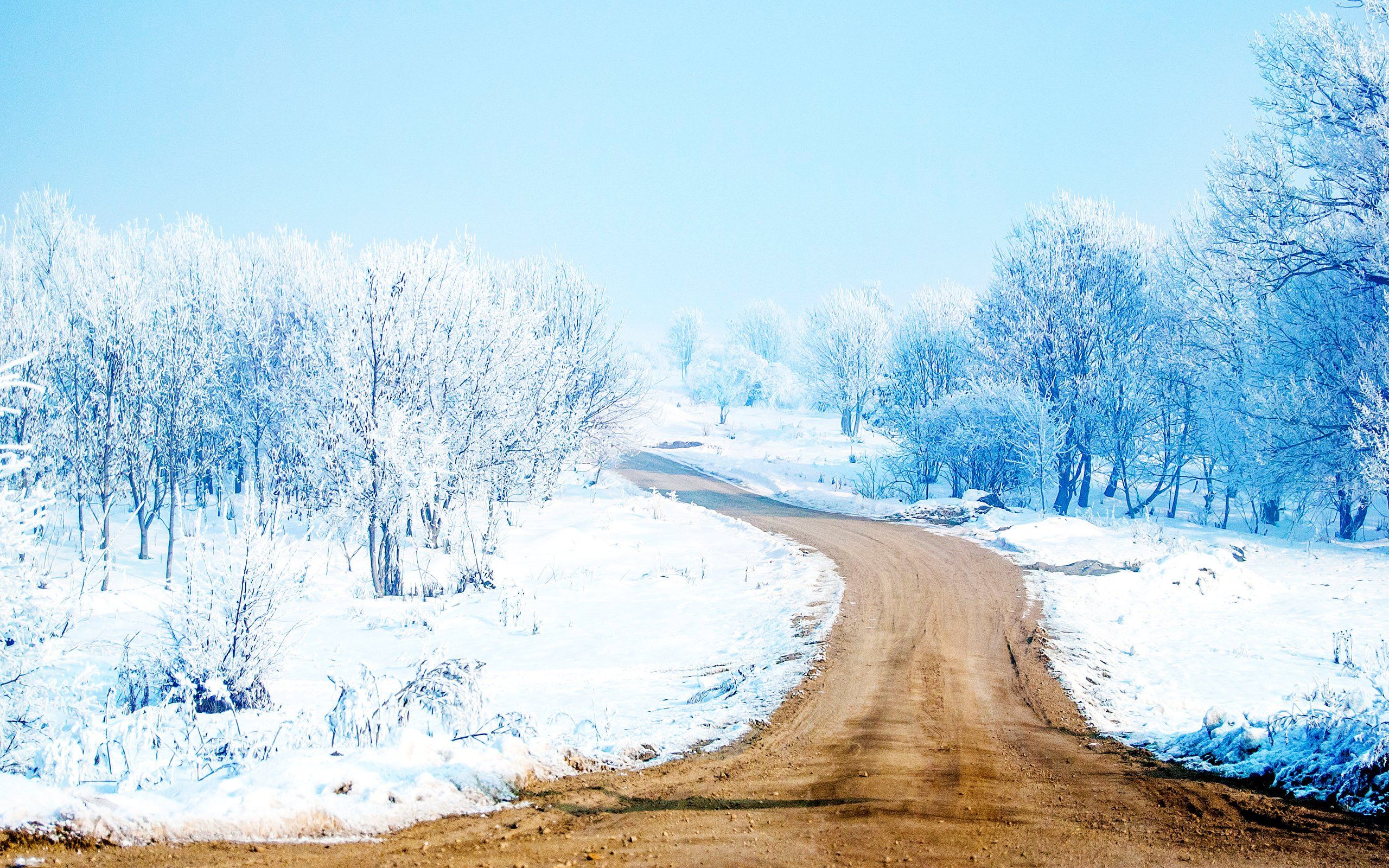 Road Winter Wallpapers - Wallpaper Cave