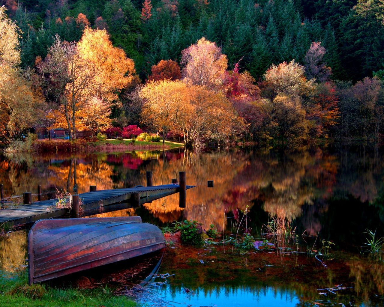Autumn Around The Lake Wallpapers - Wallpaper Cave