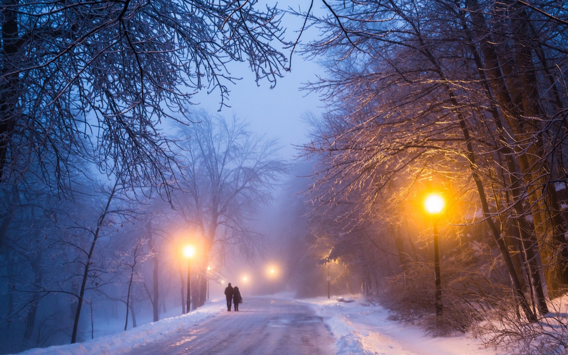 Winter Street Lights Wallpapers - Wallpaper Cave