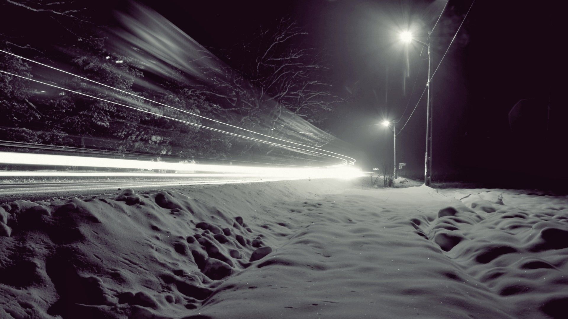 Dark Winter Street Lights Wallpapers - Wallpaper Cave