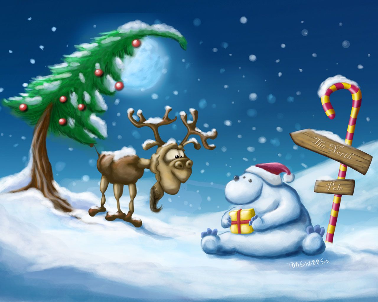 Christmas Graphic Wallpapers - Wallpaper Cave