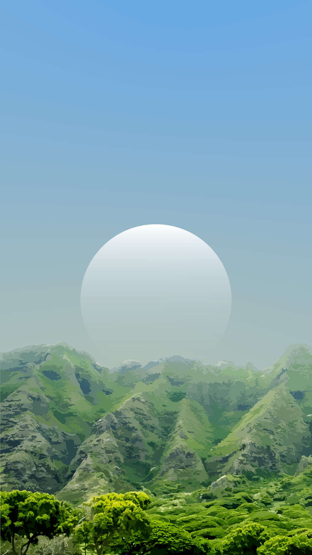 Landscape Mobile Wallpapers Premium PSD | 3d businessman presenting ...