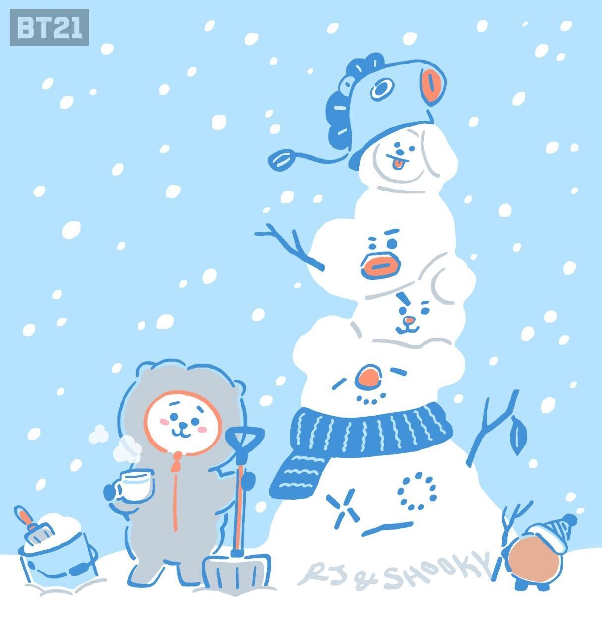 BT21 Winter Wallpapers - Wallpaper Cave