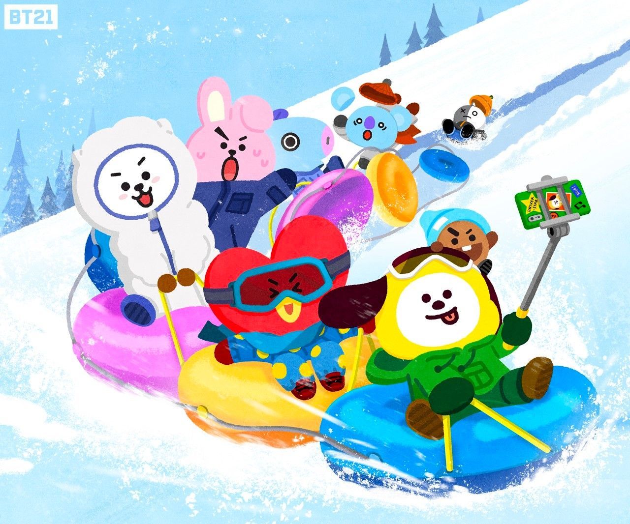 BT21 Winter Wallpapers - Wallpaper Cave