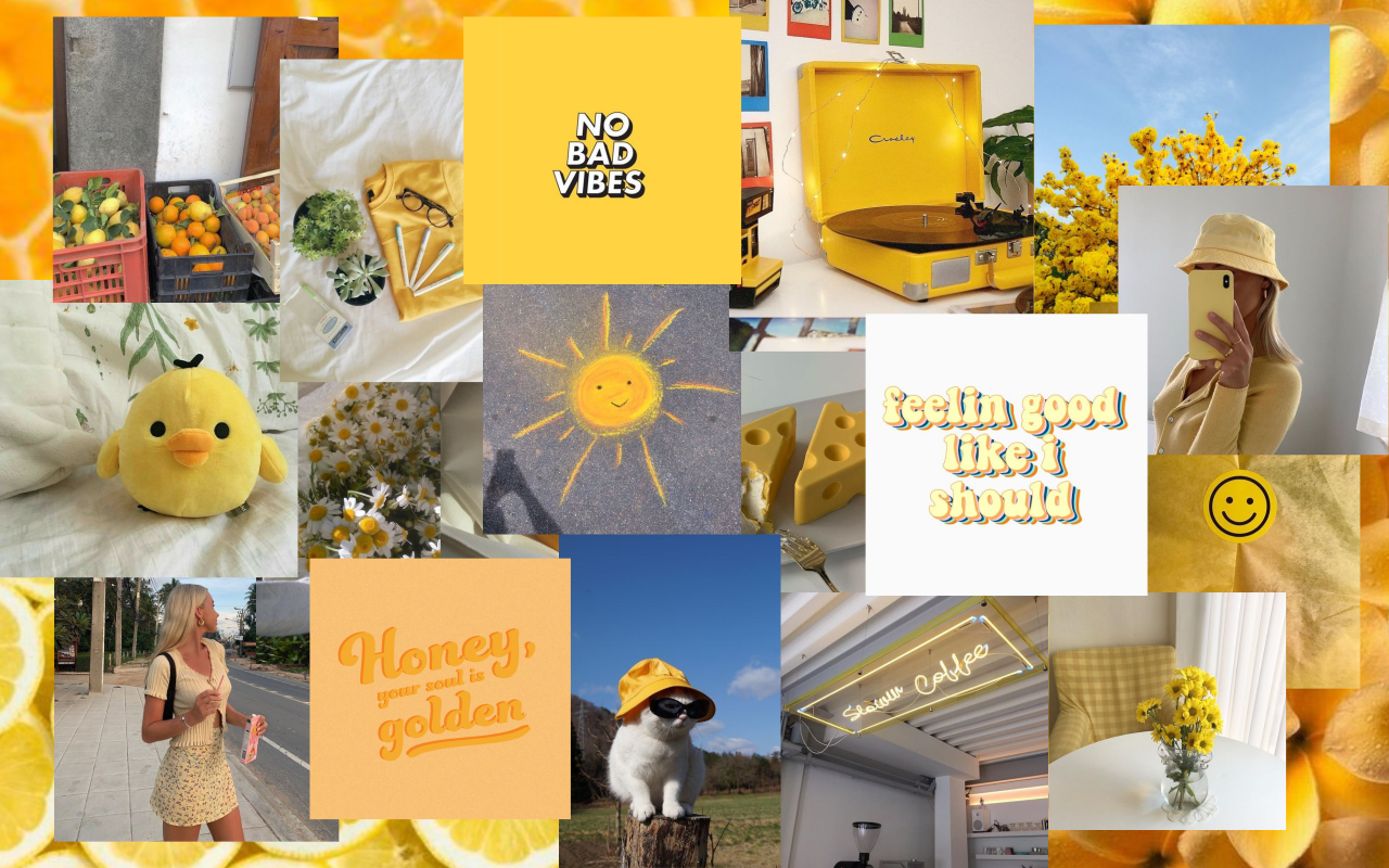 Yellow Collage Laptop Wallpapers - Wallpaper Cave