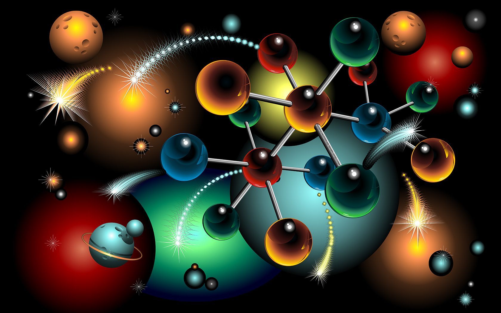 Desktop Molecule Wallpapers - Wallpaper Cave