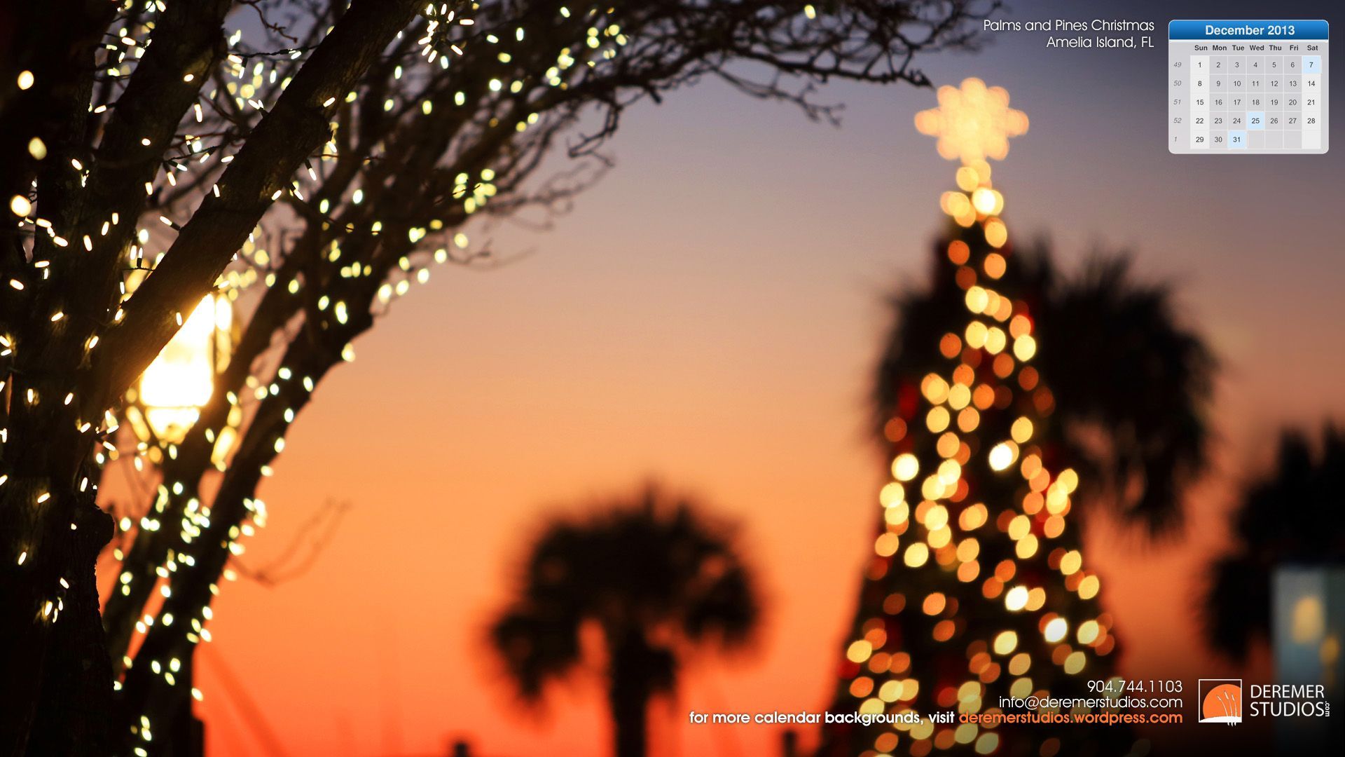 Sunset Tree Christmas Wallpapers - Wallpaper Cave
