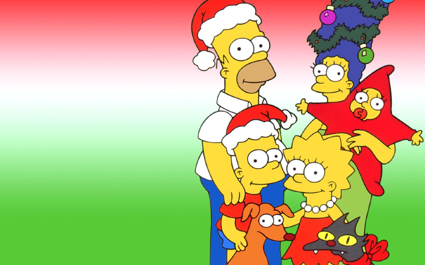 Simpsons Christmas Wallpapers - Wallpaper Cave