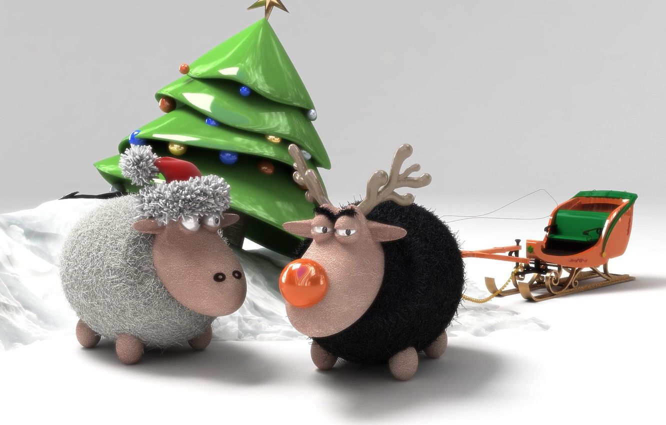 Christmas Sheep Wallpapers - Wallpaper Cave
