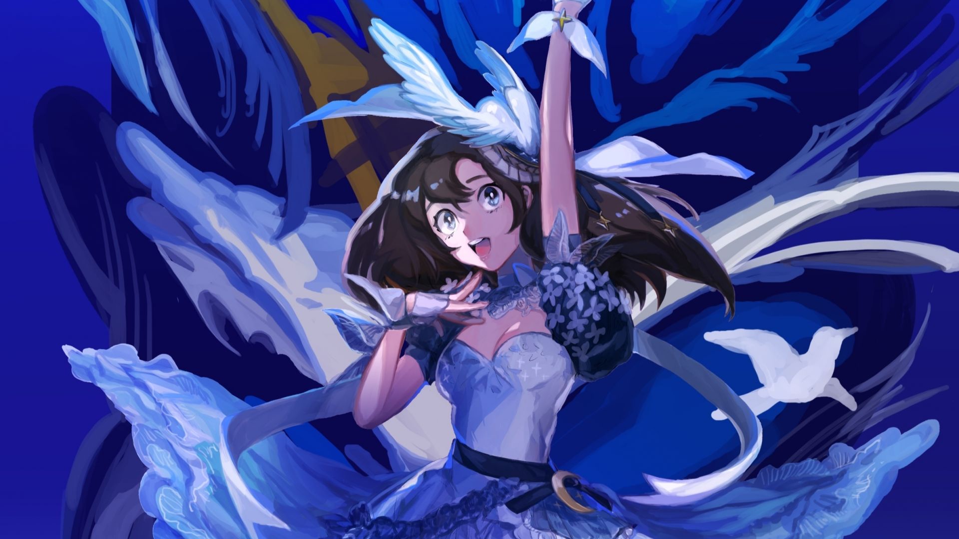 Anime Girl Dancing Wallpapers Wallpaper Cave