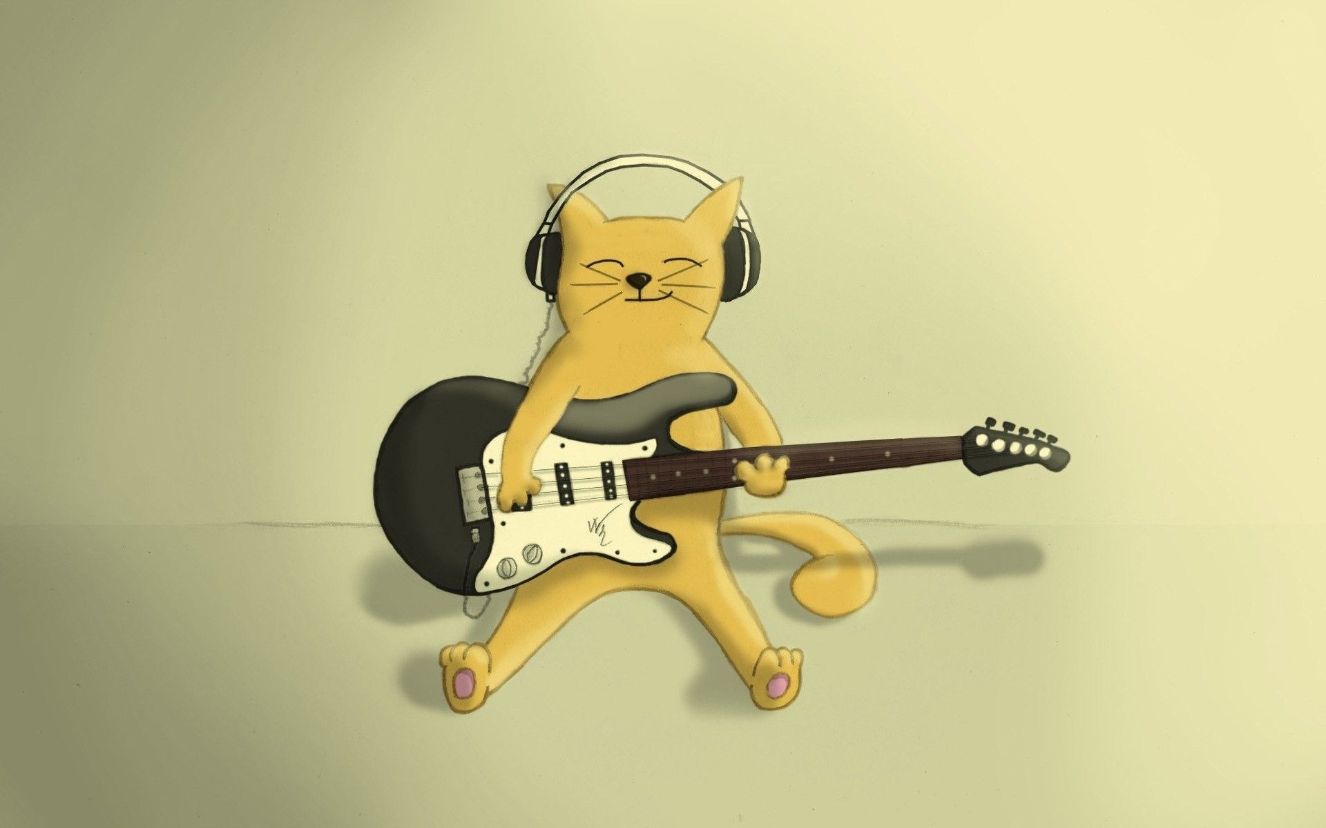 Guitar Cartoon Wallpapers - Wallpaper Cave