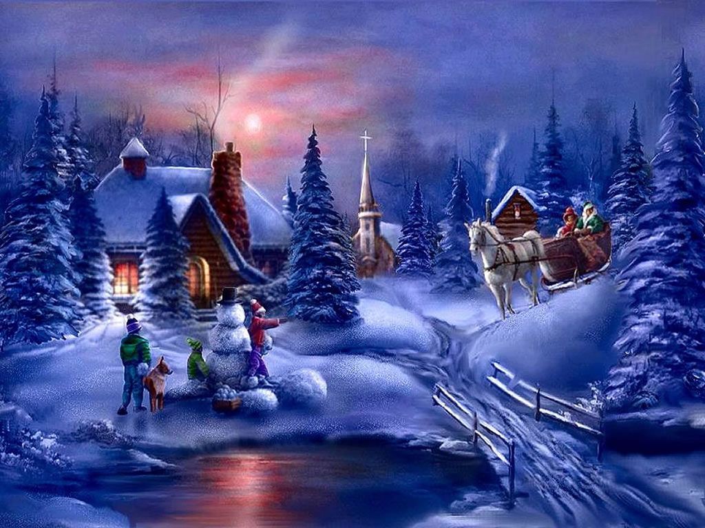 Christmas Winter Portrait Wallpapers - Wallpaper Cave