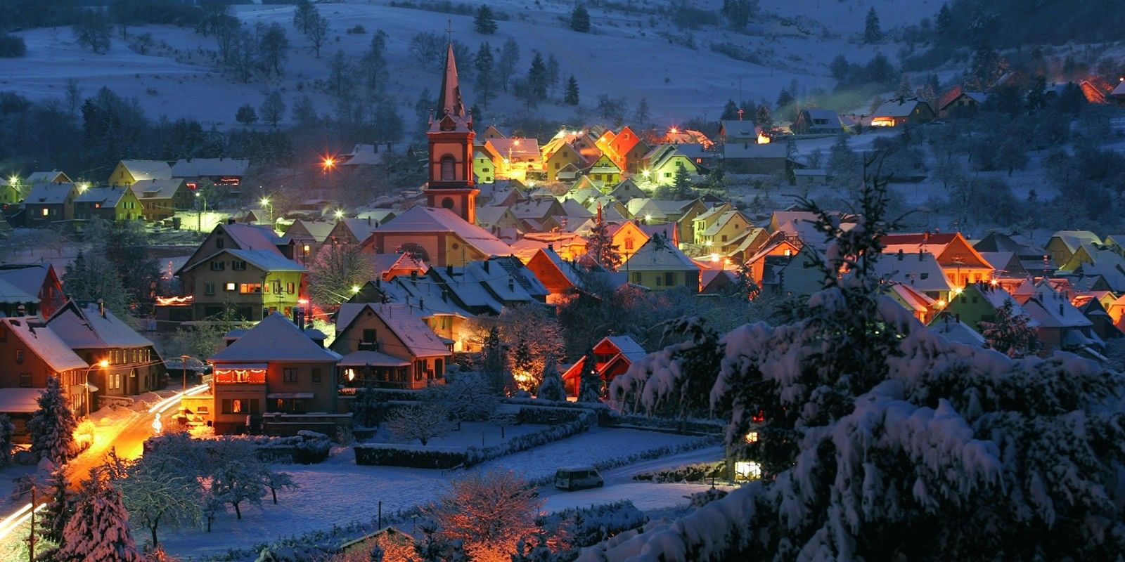 Winter Village HD Wallpapers - Wallpaper Cave