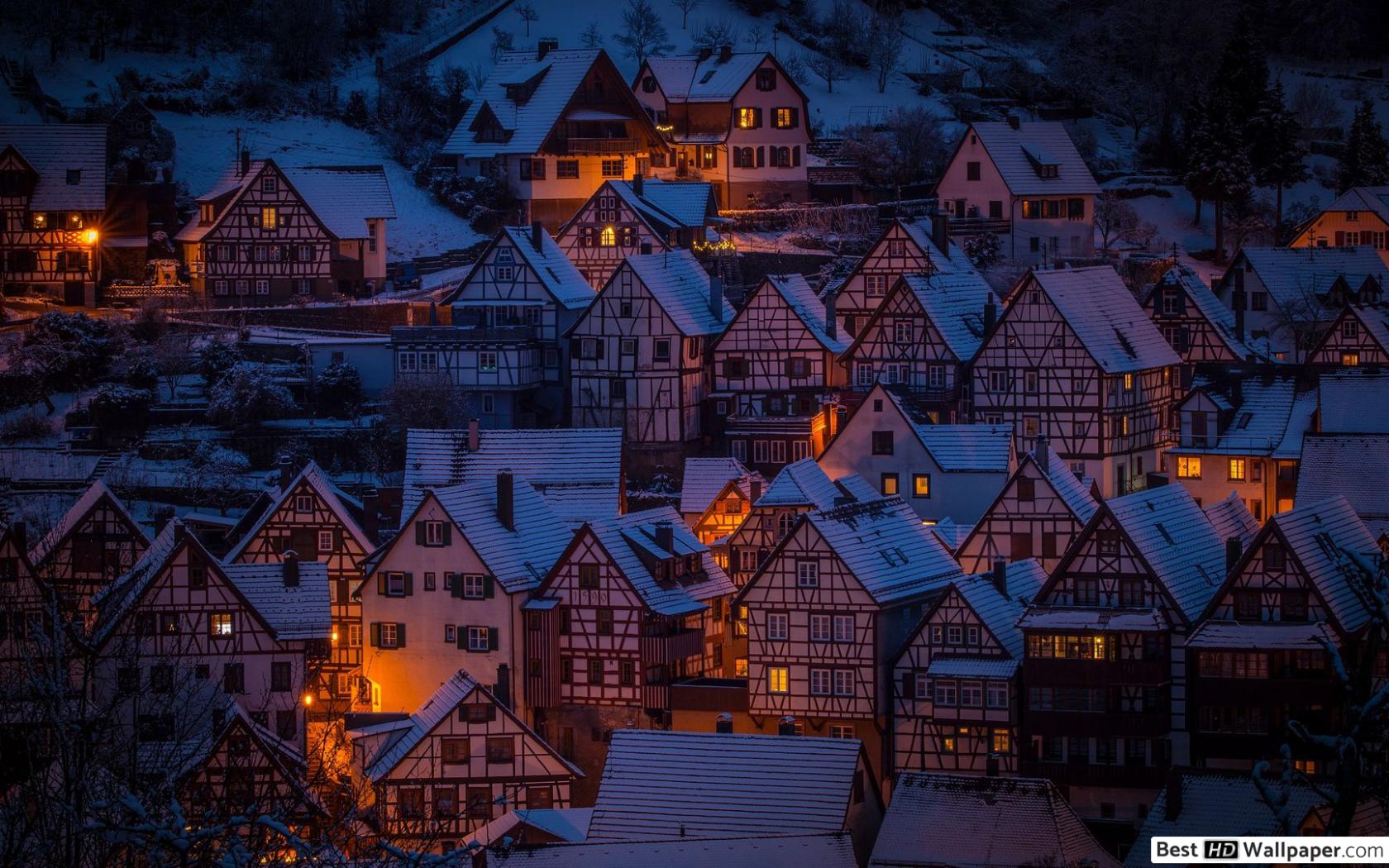 Winter Village HD Wallpapers - Wallpaper Cave