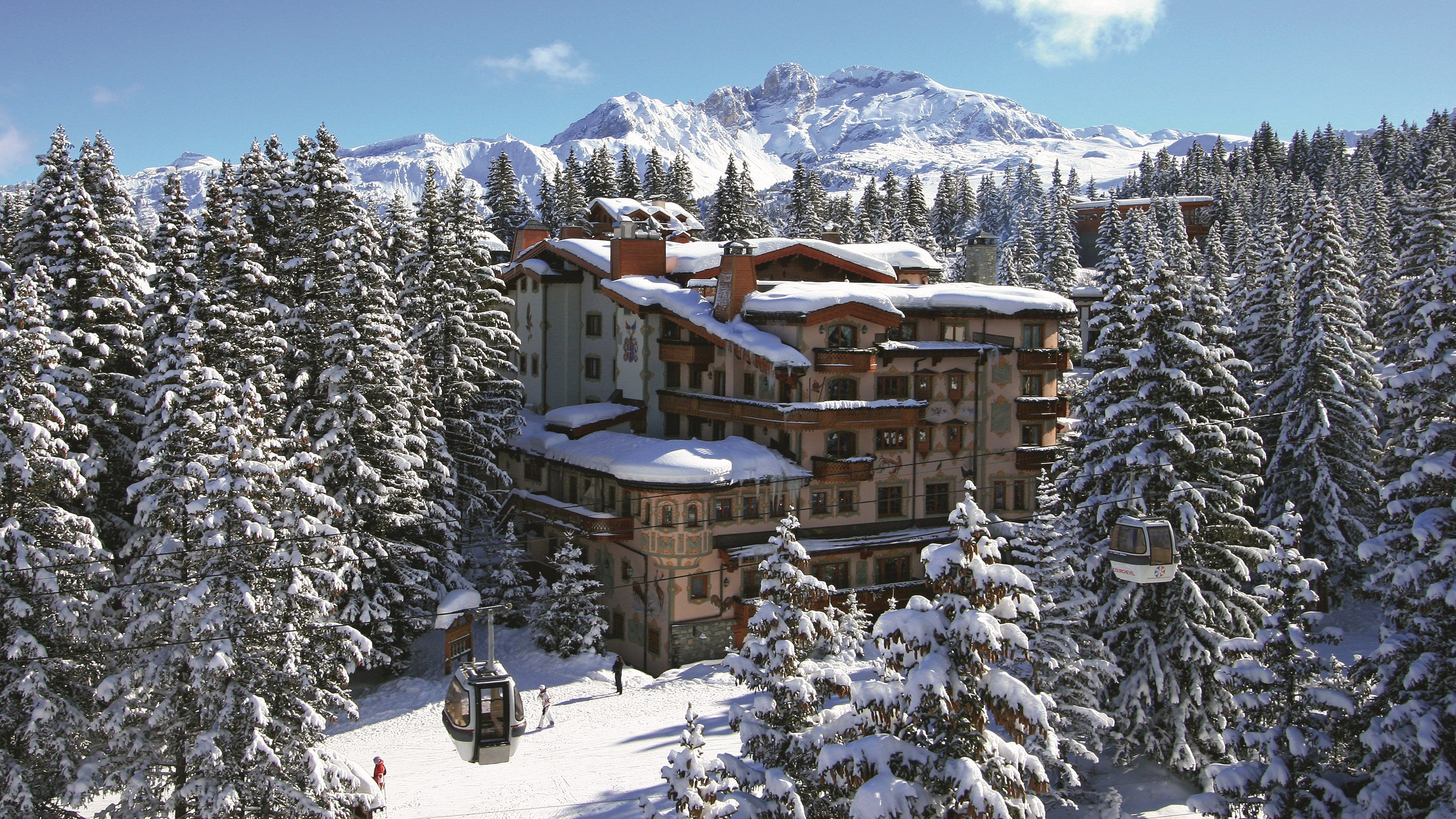 Winter Alpine Cabin Wallpapers - Wallpaper Cave