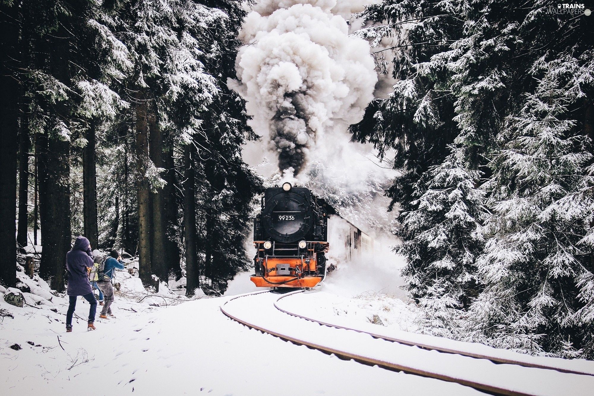 Winter Snow Train Wallpapers - Wallpaper Cave