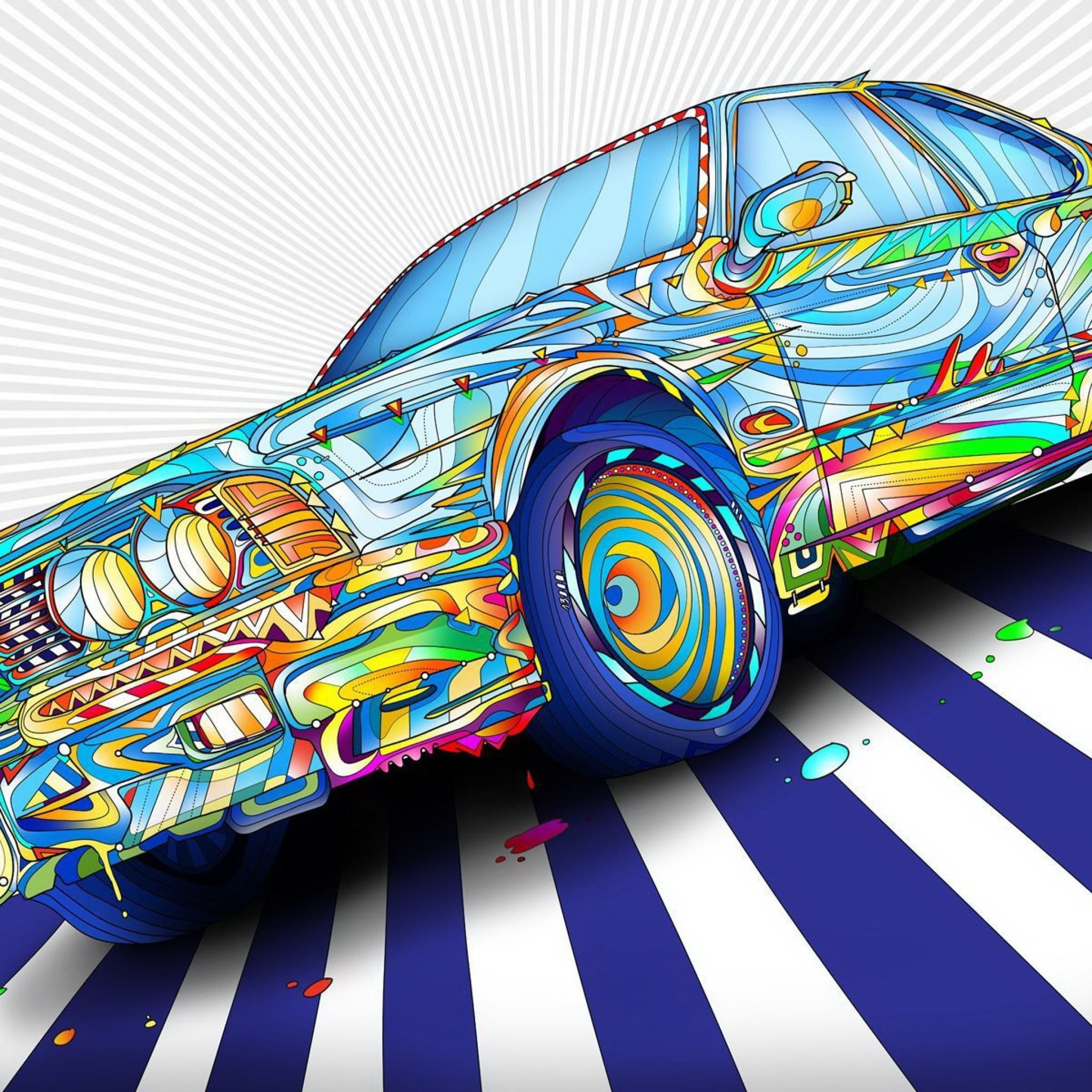 Rainbow Car Wallpapers - Wallpaper Cave