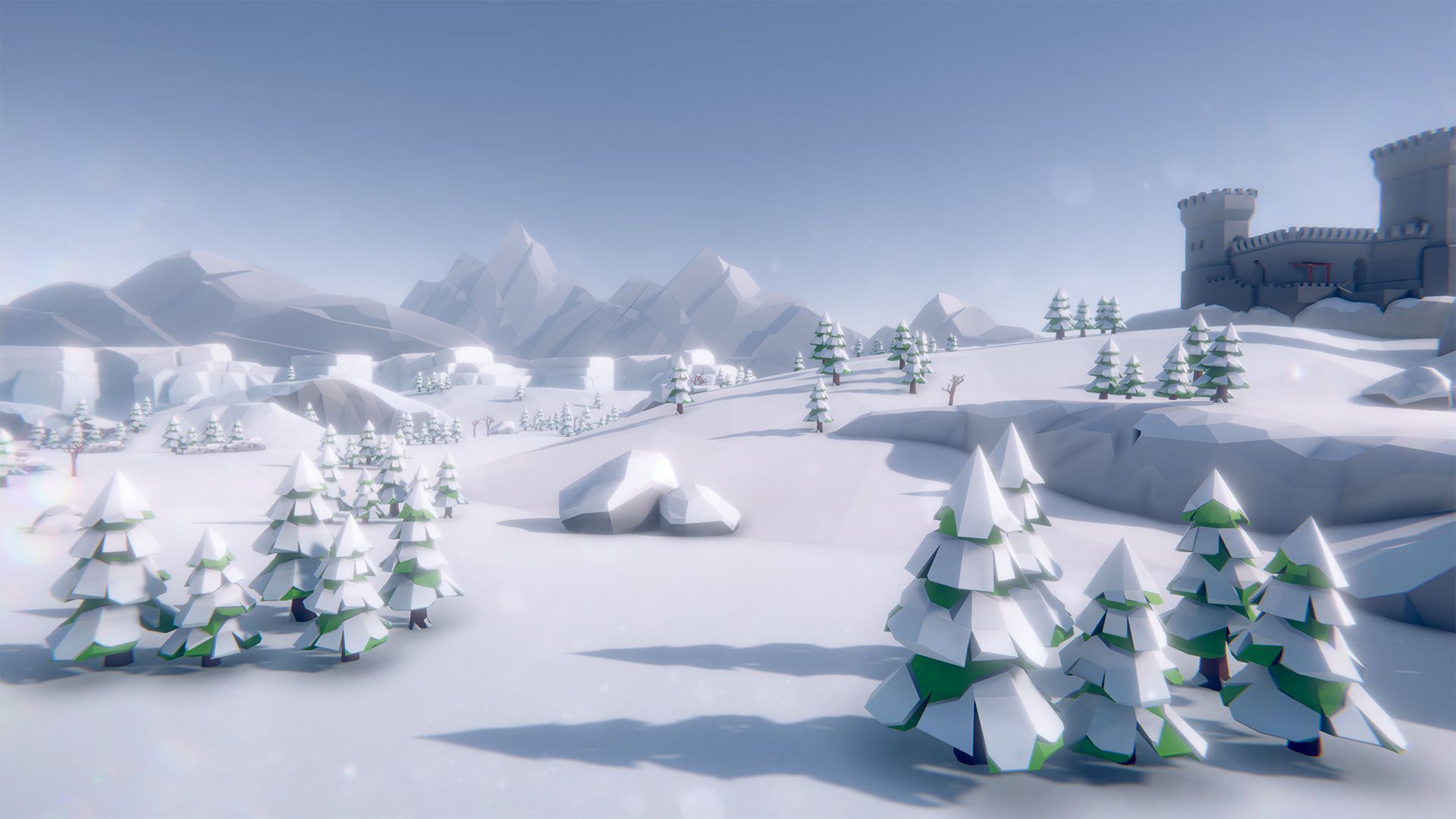Low Poly Winter Wallpapers - Wallpaper Cave