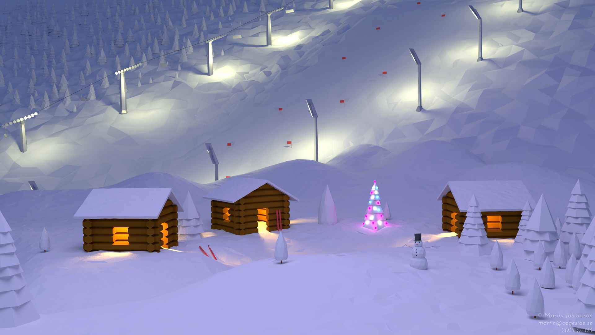 Low Poly Winter Wallpapers - Wallpaper Cave