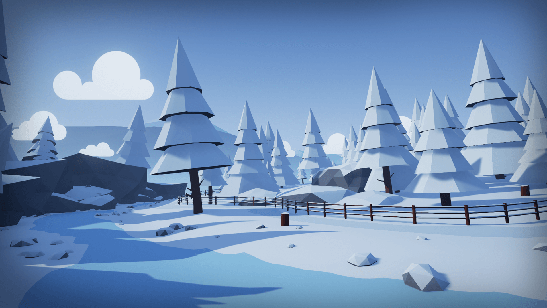 Low Poly Winter Wallpapers - Wallpaper Cave
