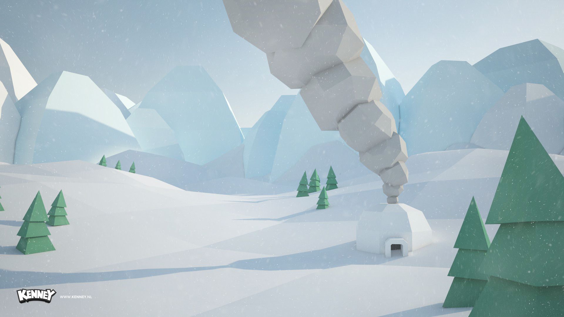 Low Poly Winter Wallpapers - Wallpaper Cave