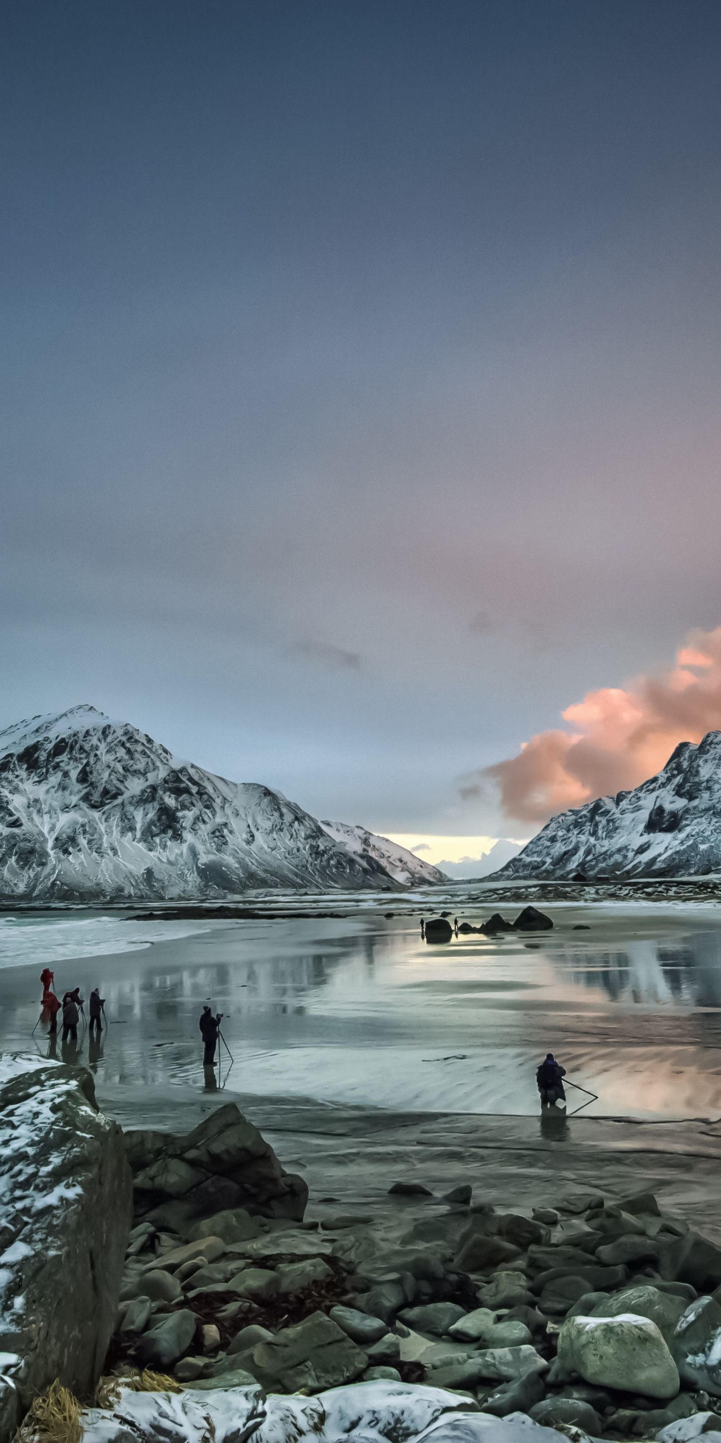 Winter Lake Sunset Wallpapers - Wallpaper Cave