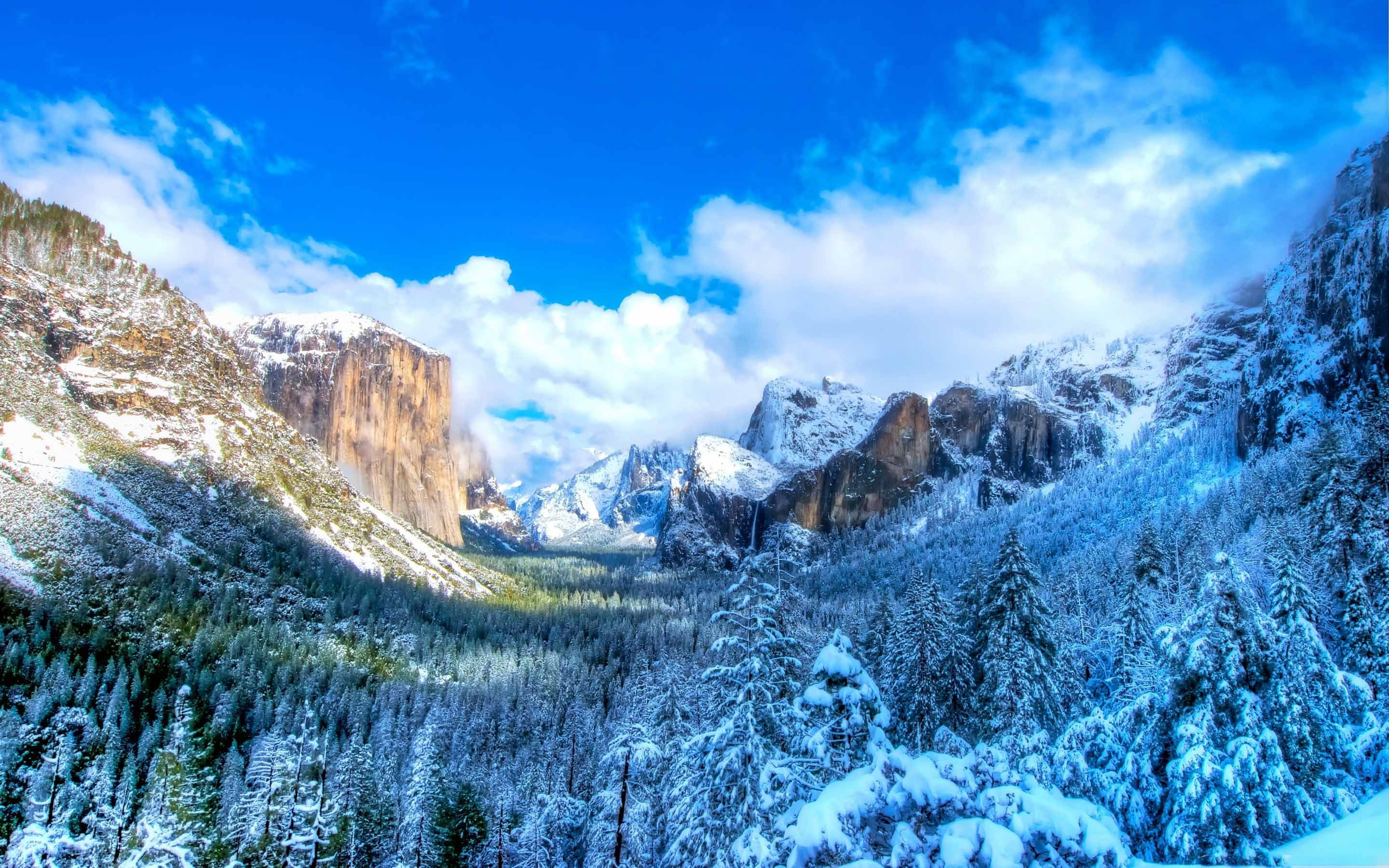 Yosemite Valley In Winter Wallpapers - Wallpaper Cave